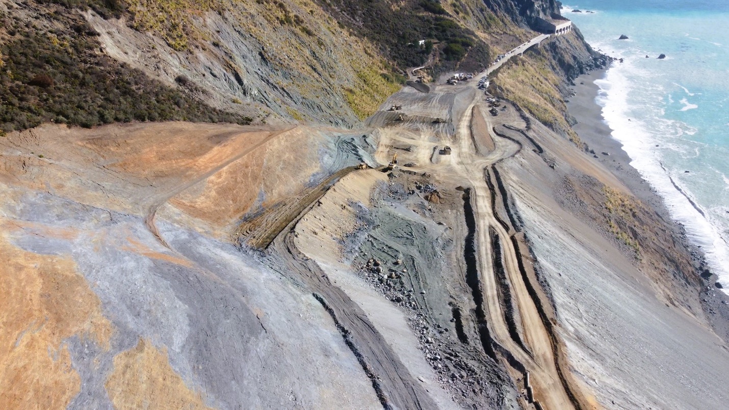 Work at Paul's Slide on Highway 1 Continues 01.16.2024 - KPRL Radio ...
