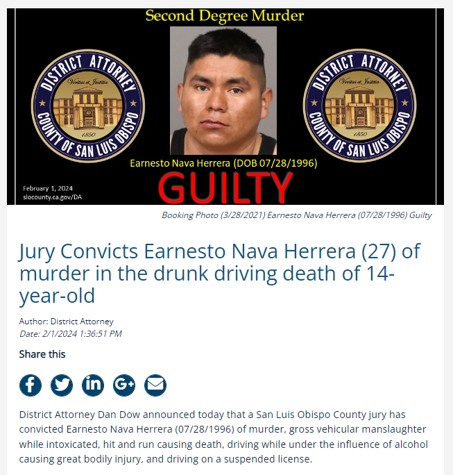 Jury Convicts Man of Murder For Drunk Driving Death 02.02.2024 - KPRL ... Jury Convicts Man of Murder For Drunk Driving Death 02.02.2024 - KPRL ...