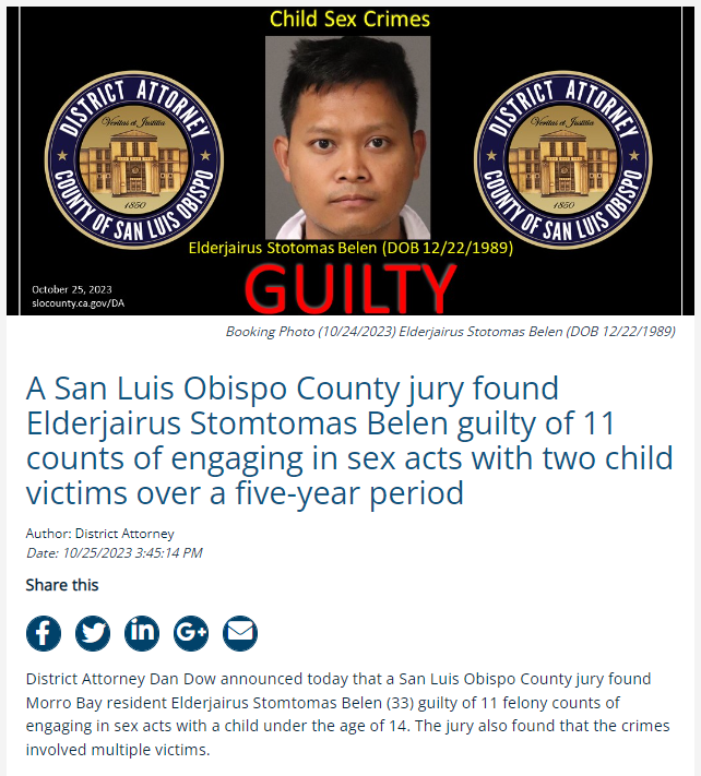 Morro Bay Resident Found Guilty of Sex Acts w/Minors 10.26.2023 - KPRL ...
